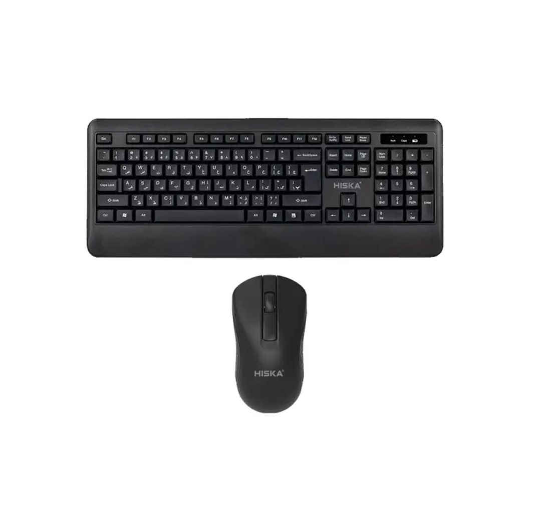 کیبورد و موس هیسکا مدل H-MK15W - موبایل باباشاهی